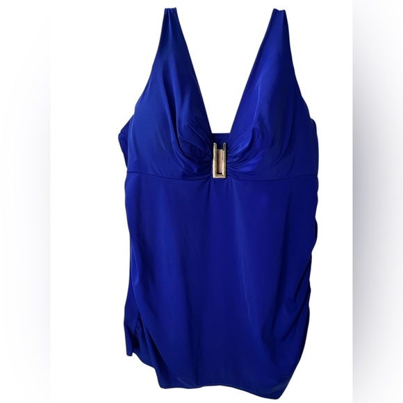 Cacique | Swim | Cacique Royal Blue Swimsuit Tankini With Gold Detail ...
